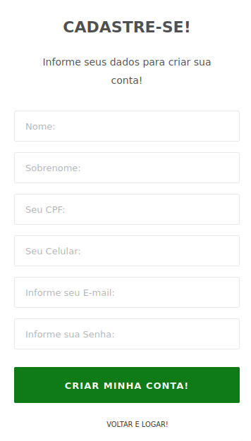 Como criar uma conta - Eboi Classificados Online